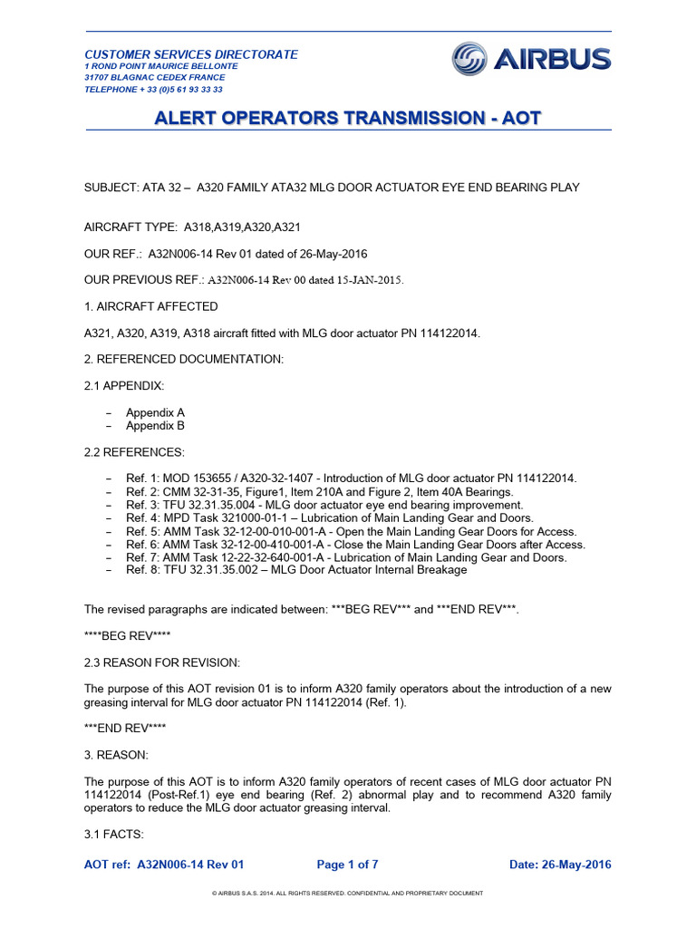 AOT A32N006-14 r01 | PDF