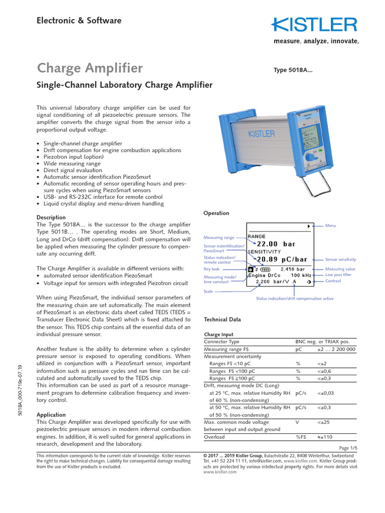 Kistler 000-719e | PDF