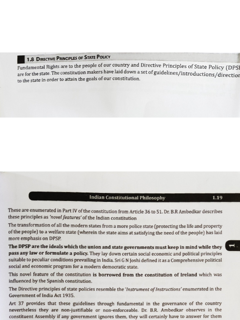 Directive Principles Notes | PDF