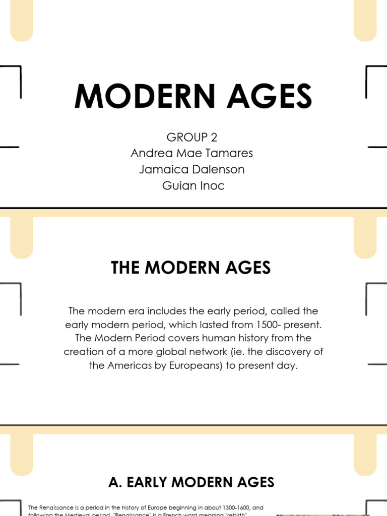 Modern Ages Group2 Sts | PDF