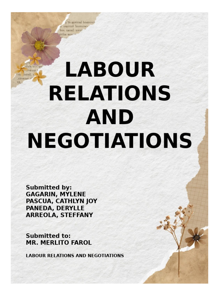 Labor Relation | PDF