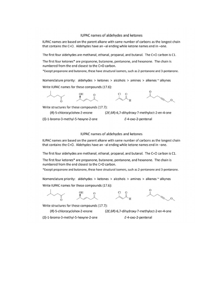 Iupac Nomenclature | PDF