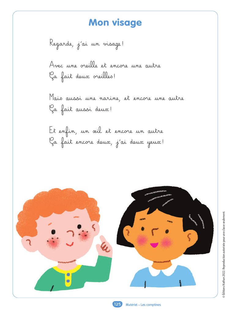 Comptine MonVisage | PDF