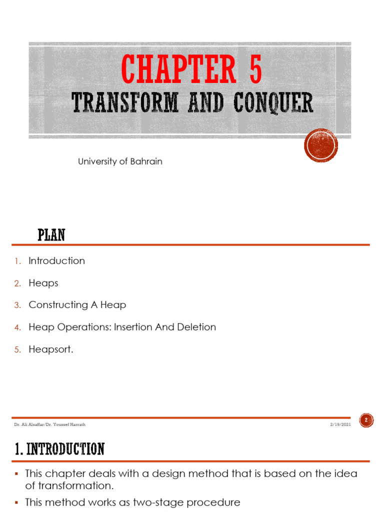Chapter5 Transform and Conquer | PDF Chapter5 Transform and Conquer | PDF