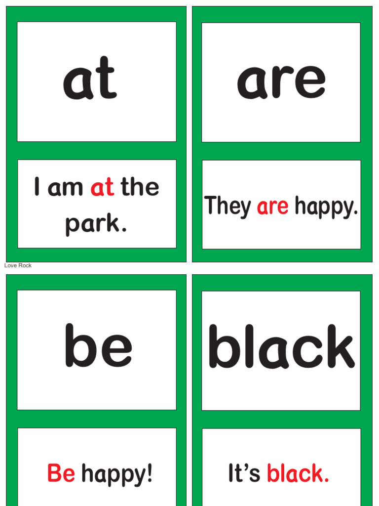 Sight Words Card Game Part 2 | PDF