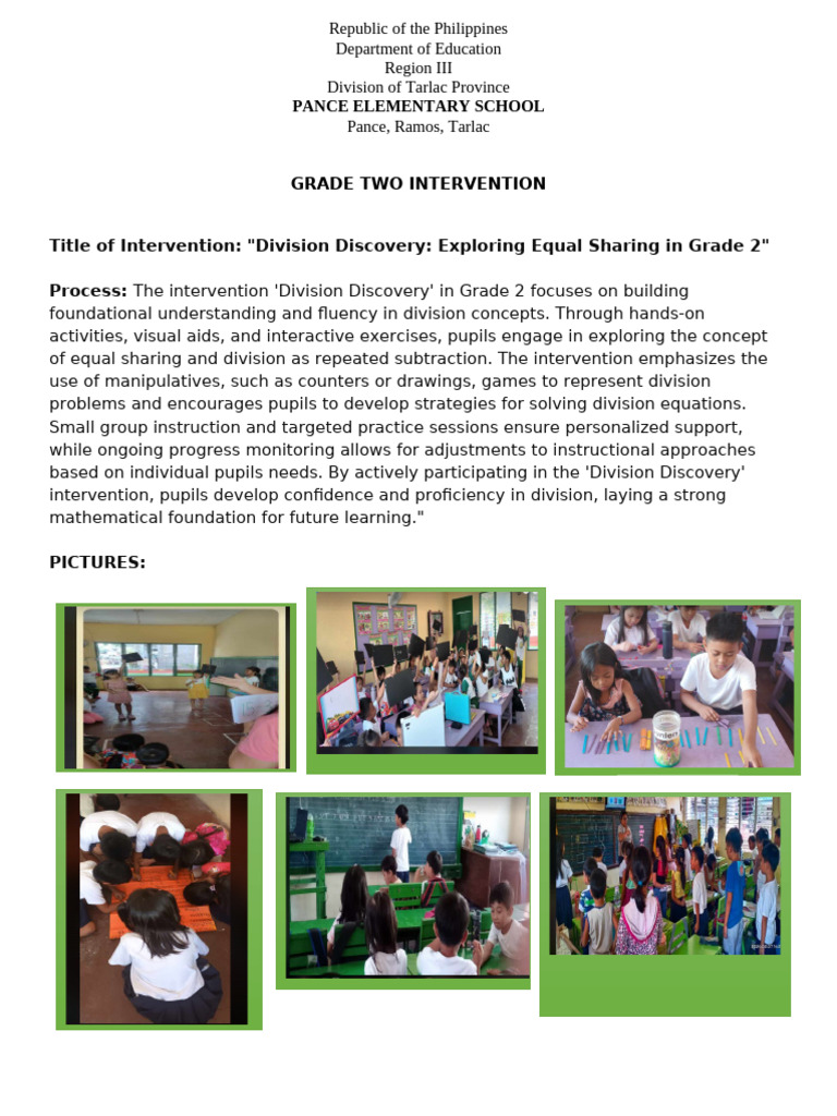 Grade 2 Intervention | PDF