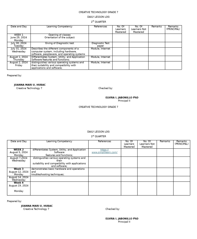 Creative Technology Grade 7-Dll | PDF