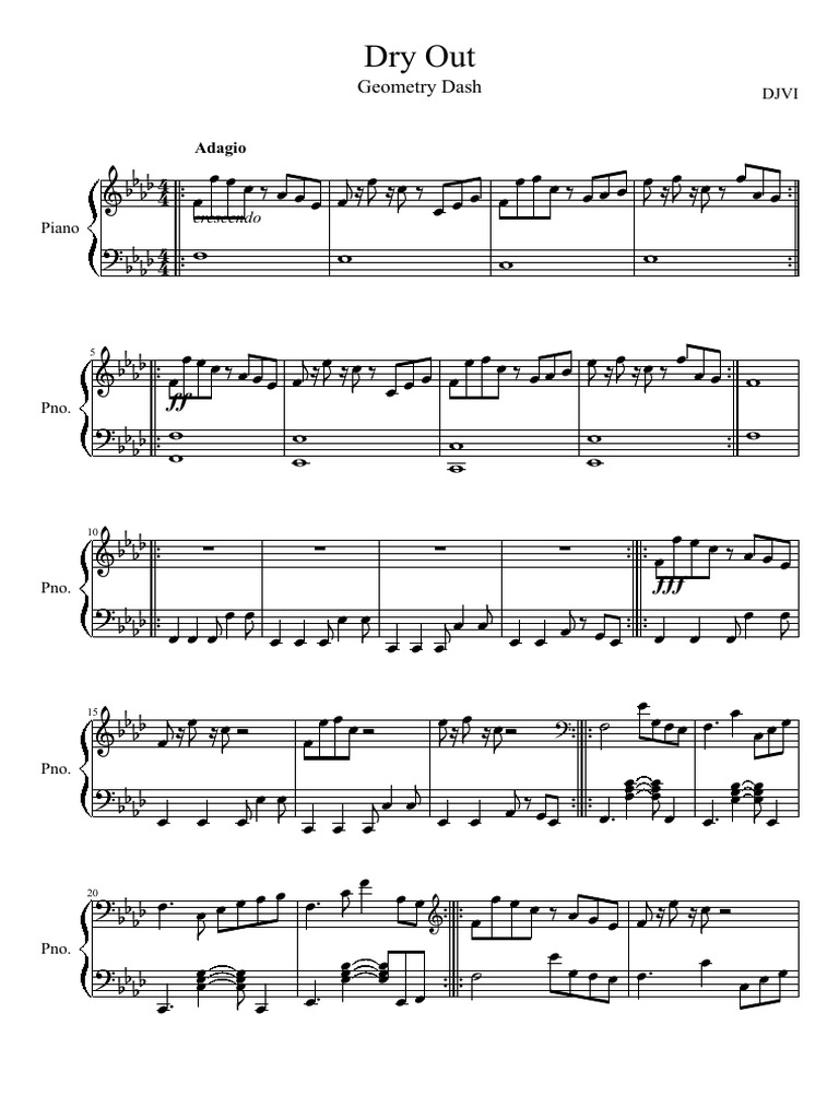 Geometry Dash-Dry Out | PDF