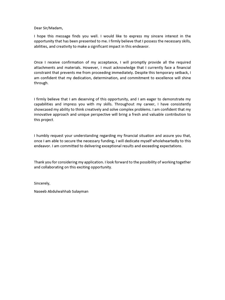 Dear Sir | PDF