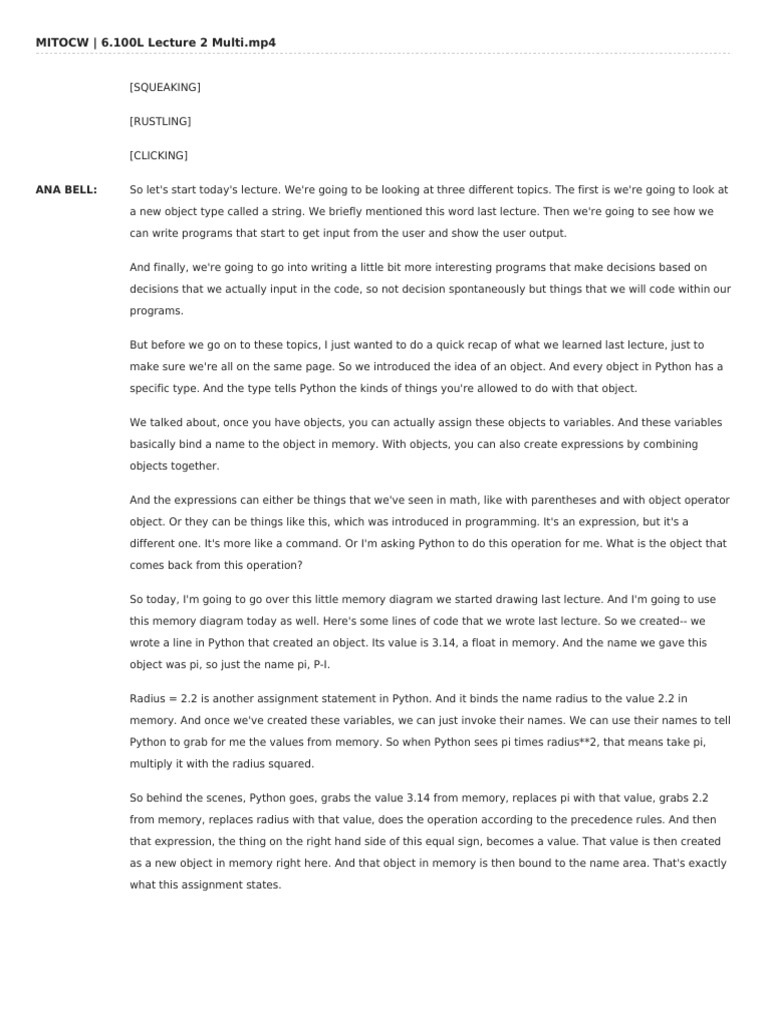 6100l Lecture 2 Multi Version 4 - 1 - Transcript | PDF