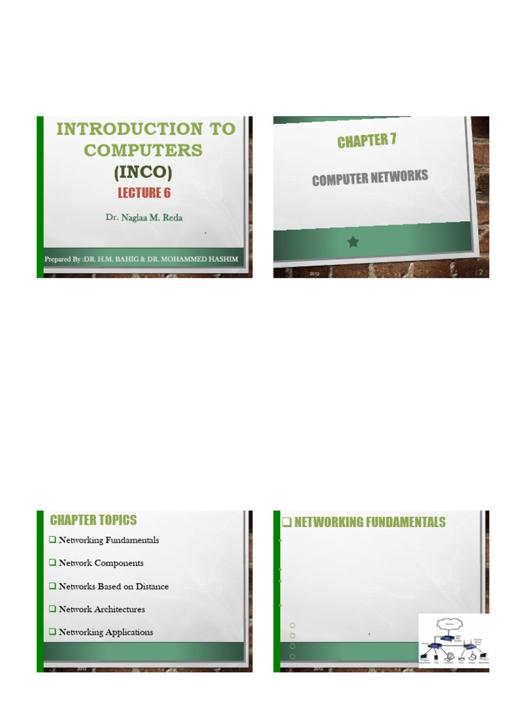 INCO 102 - Lecture 06 | PDF