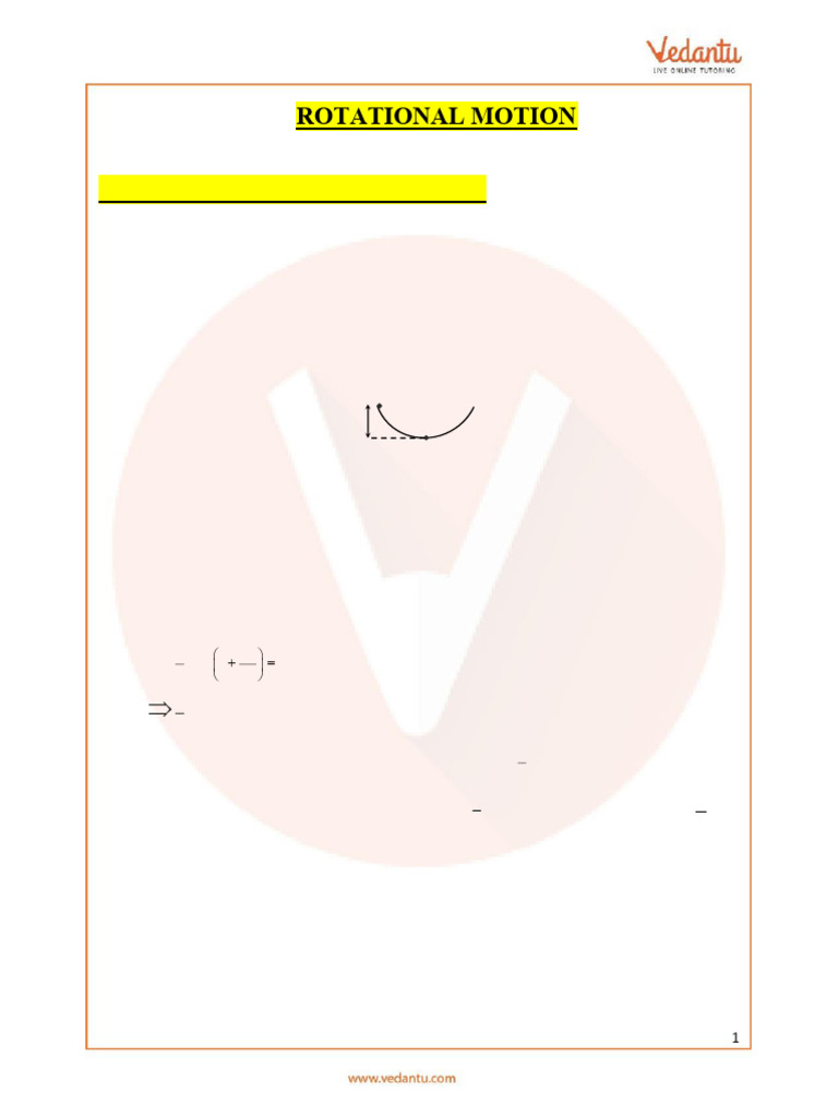Jee Main Rotational Motion Important Questions | PDF