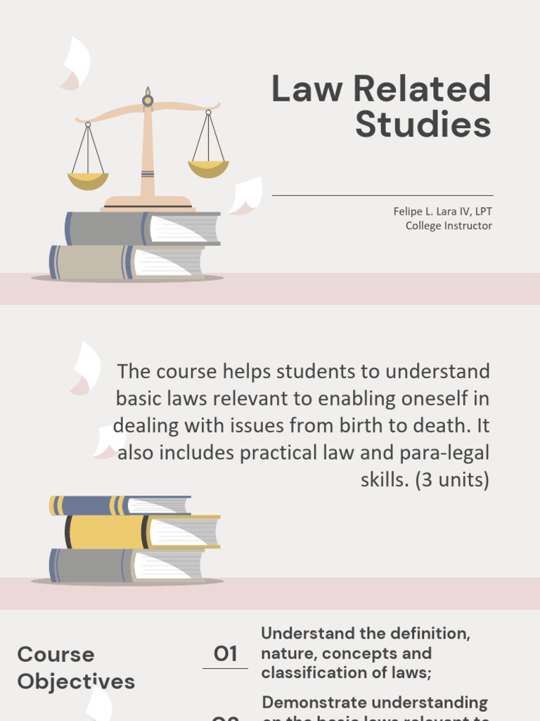 Law Related Studies | PDF