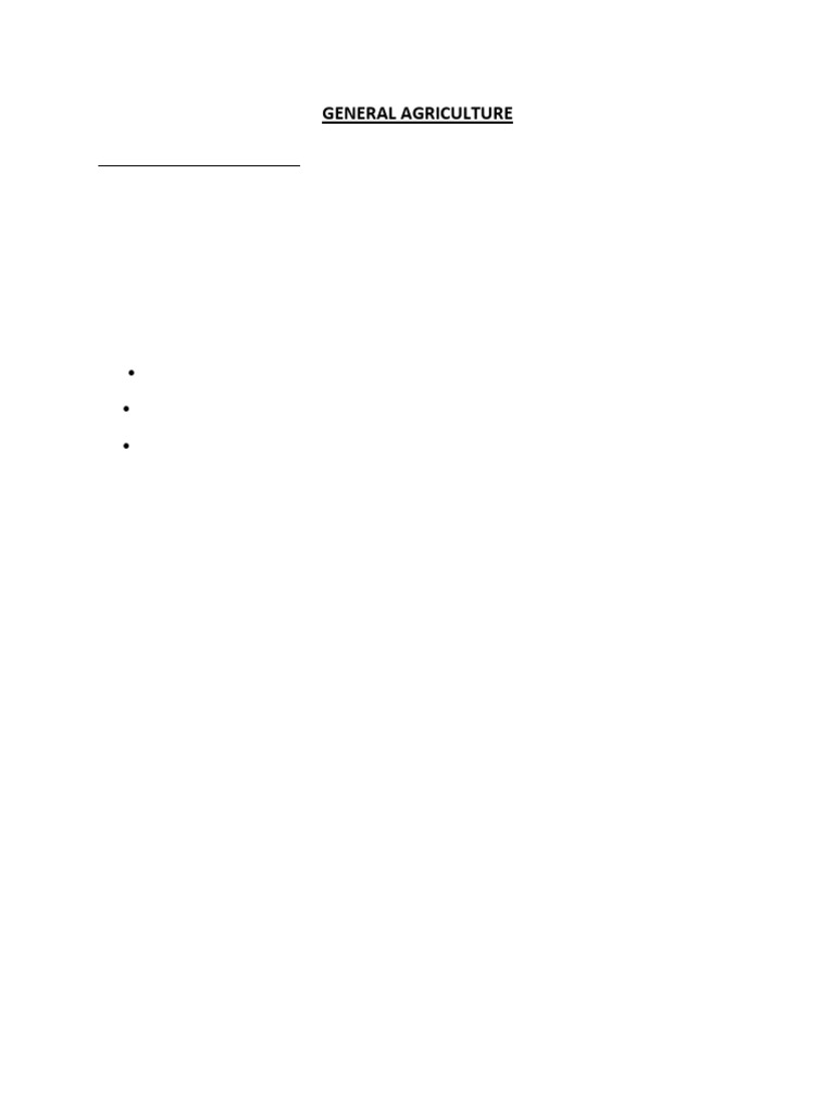 Module 1 Agric | PDF