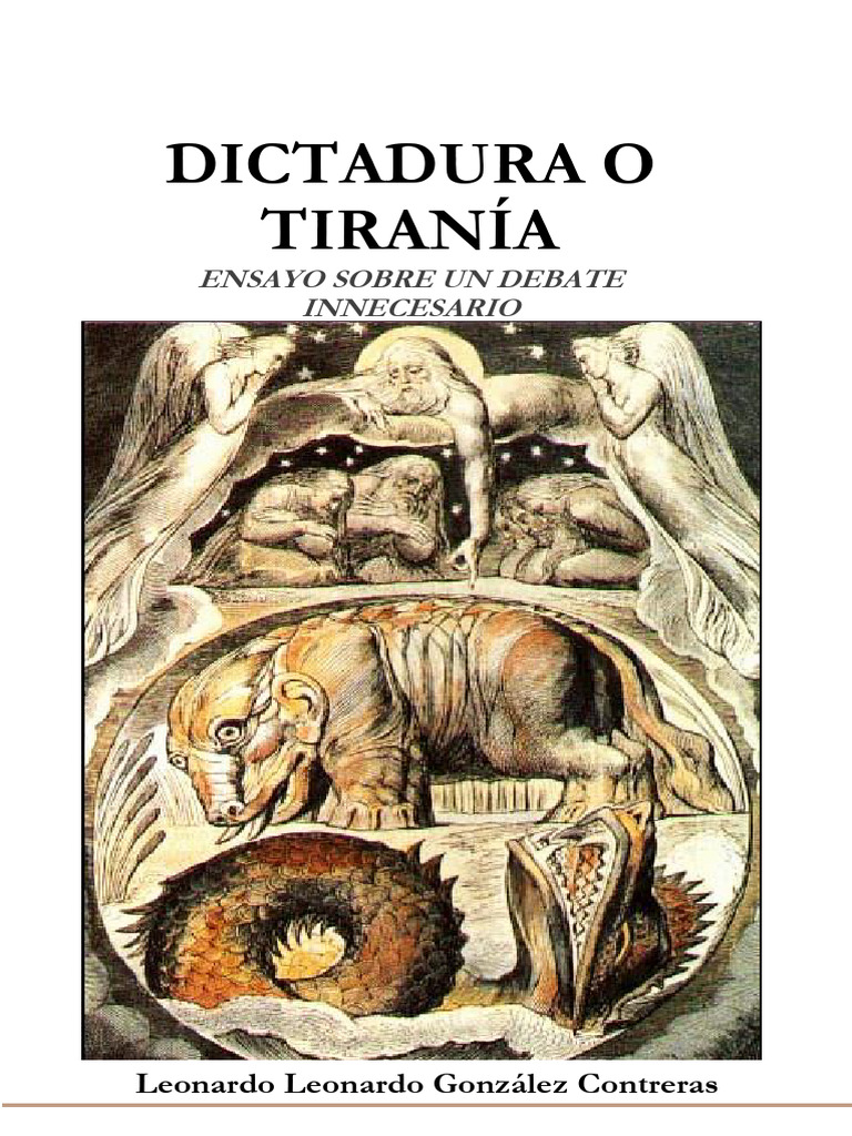 DICTADURA O TIRANIA Ensayo Sobre Un Deba | PDF