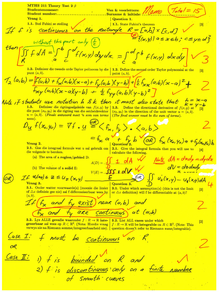 Theory Test 2 Memo | PDF