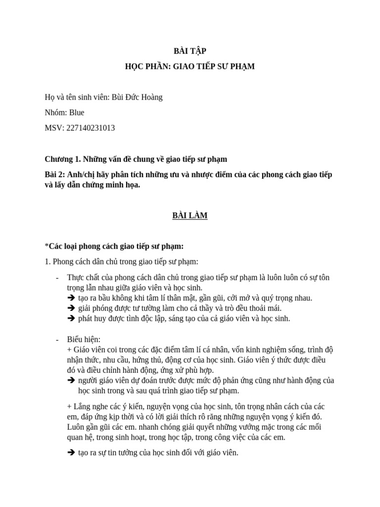 GTSP Bài tập 2 | PDF