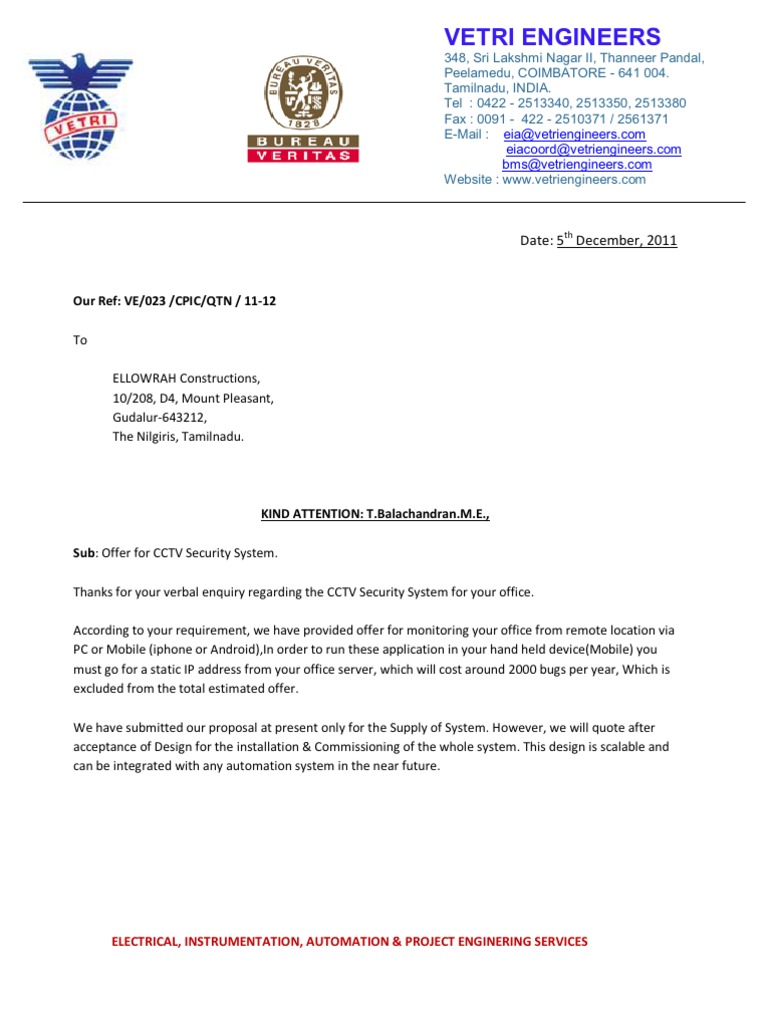 CCTV Quote | PDF