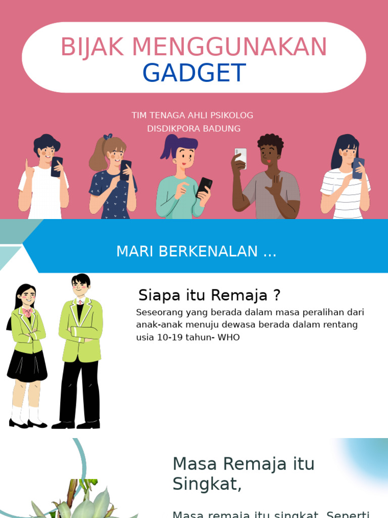 Bijak Menggunakan Gadget | PDF