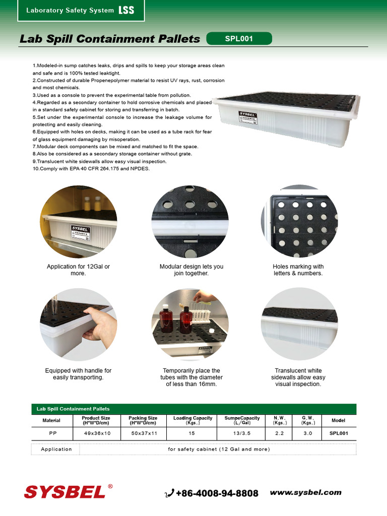 SPL001 - Lab Pallet | PDF
