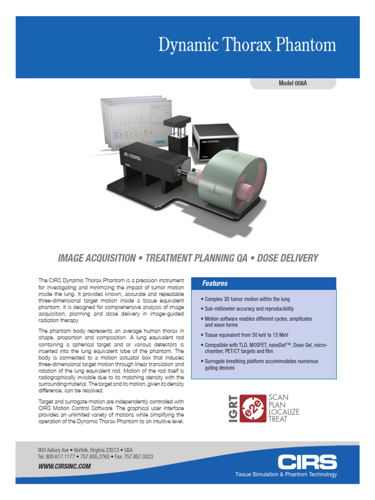 Dynamic Thorax Phantom: Image Acquisition - Treatment Planning Qa ...