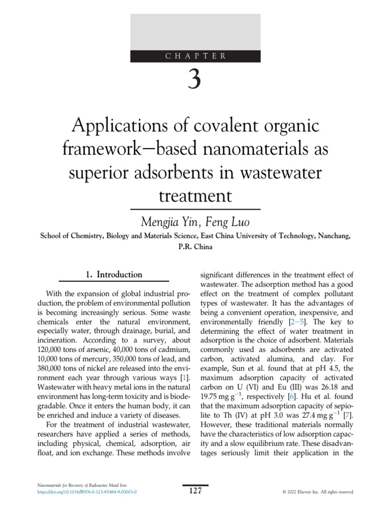 Chapter 3 Applications Of Covalent Organic Framework Pdf
