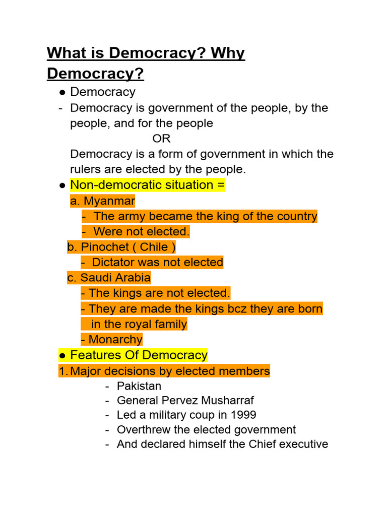 What Is Democracy - Mine | PDF