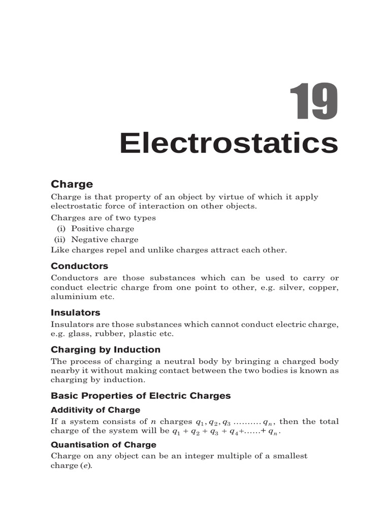 Electrostatics | PDF