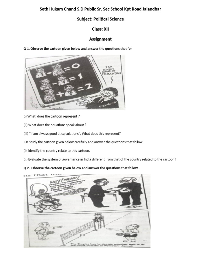 Assignmevt XII Pol - Sci | PDF