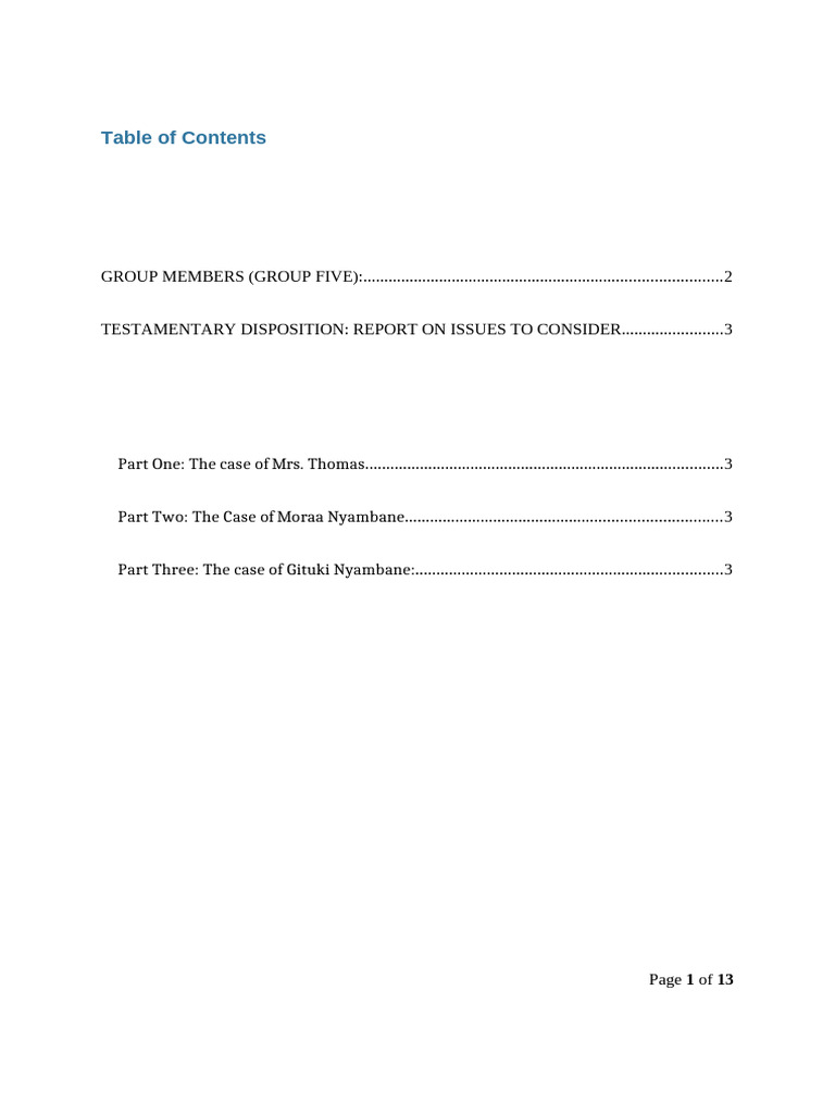 Testamentary Disposition | PDF | Will And Testament | Social Science