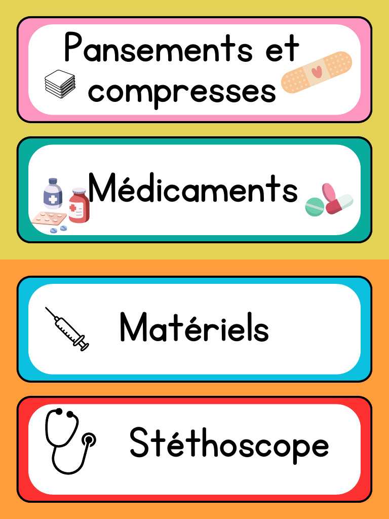 Coin Docteur Étiquettes Rangements | PDF