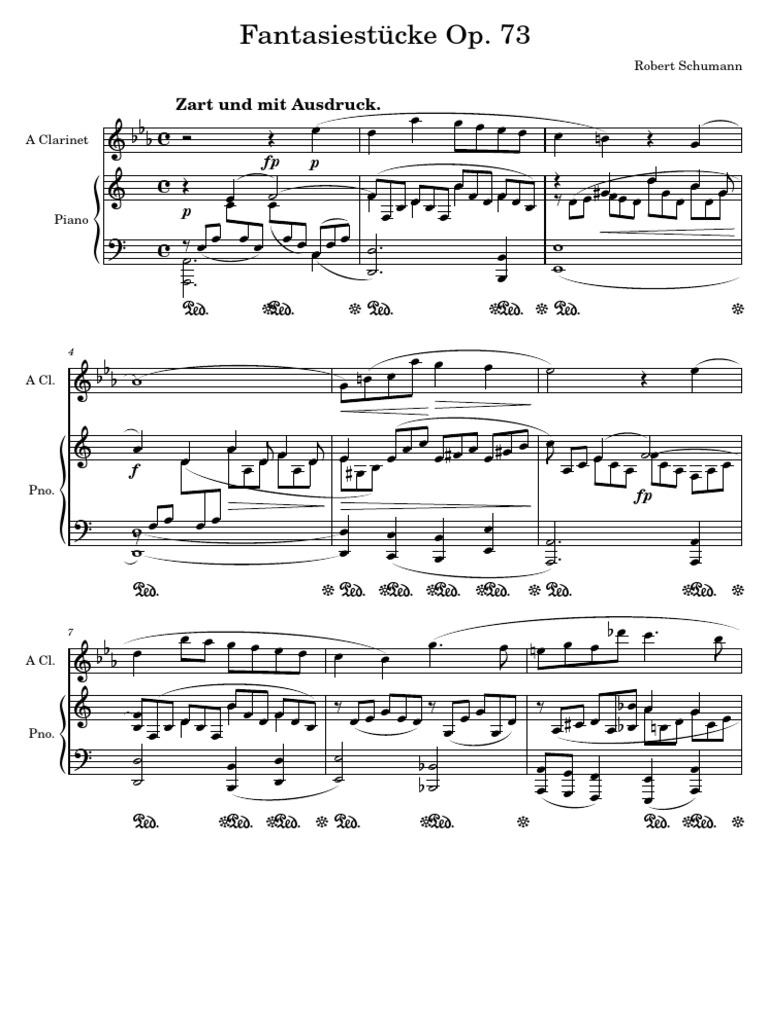 Fantasiestücke, Op.73 - Robert Schumann | PDF