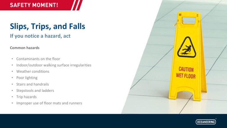 Slips Trips Falls | PDF