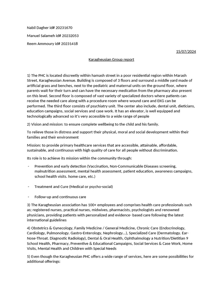 Group Report | PDF