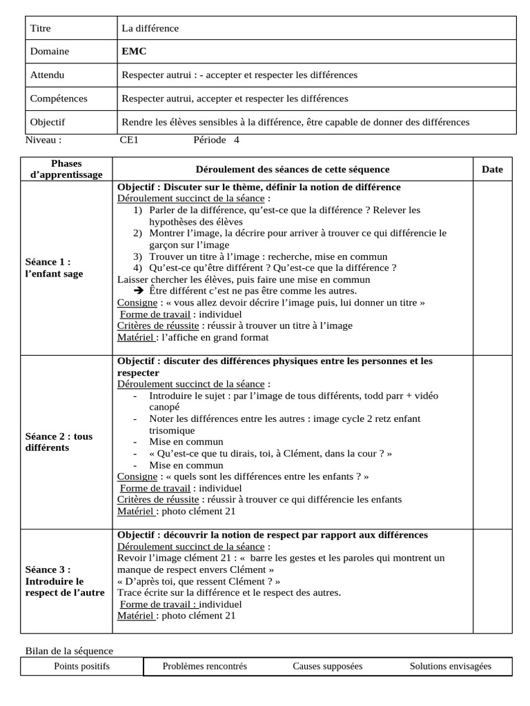Séquence Emc 3Ème Pdf _ Séances Animées Emc Cycle 3 – LFMY