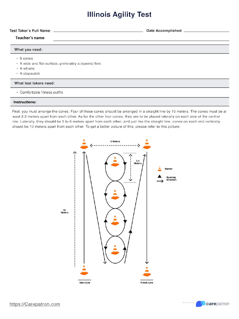 Illinois Agility Test | PDF