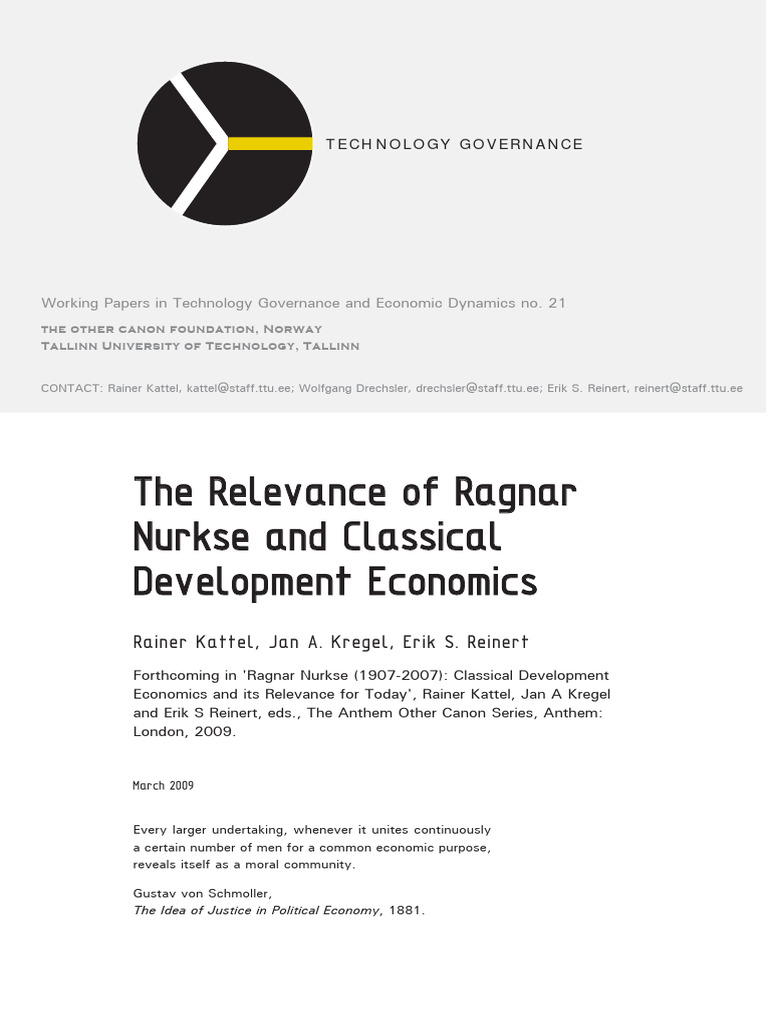 The Relevance of Ragnar Nurkse and Class | PDF | Paul Krugman | Finance ...