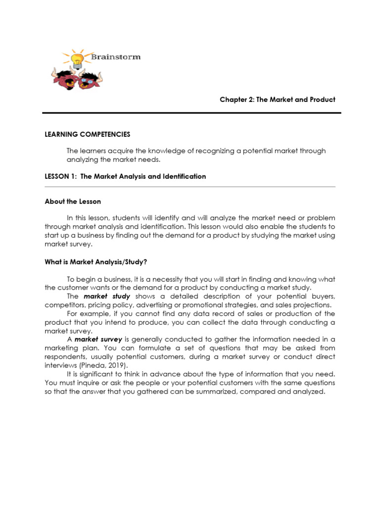 Chapter 2 - Lesson 1 | PDF