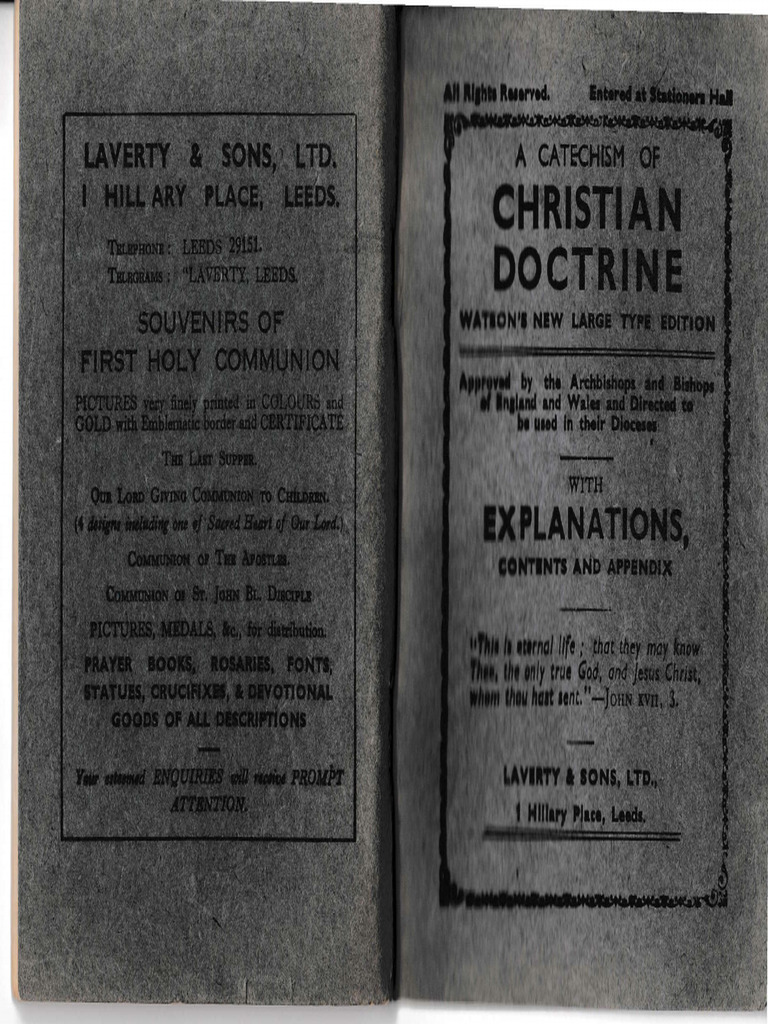 A Catechism of Christian Doctrine - v2 | PDF