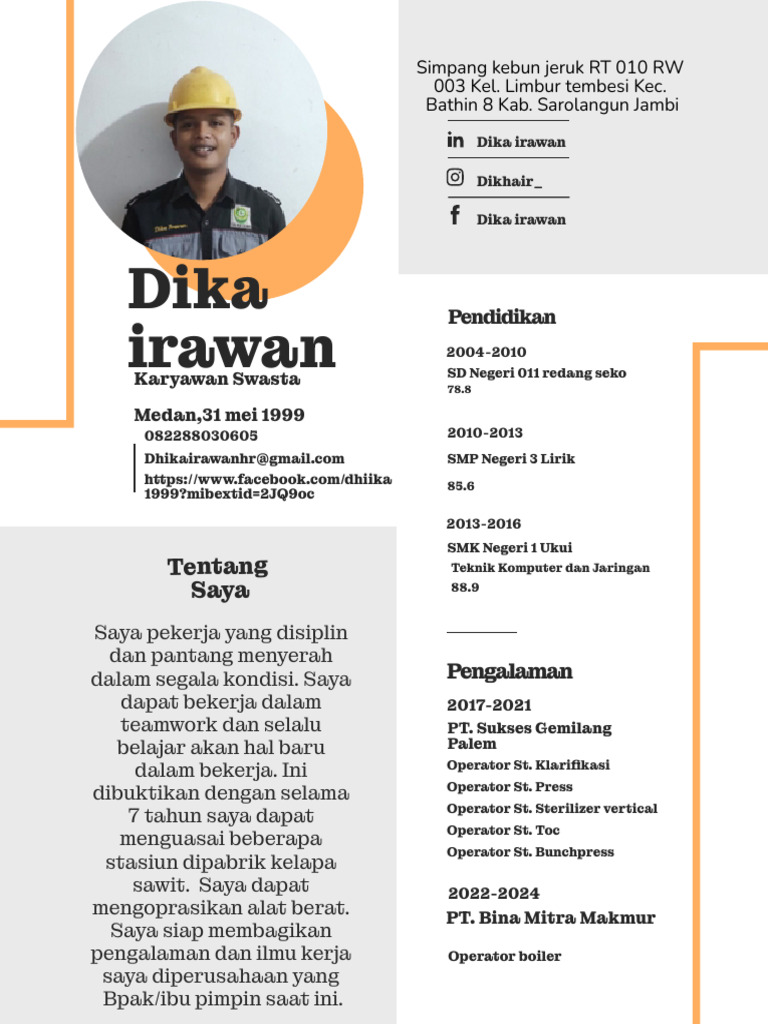 CV Dika Irawan | PDF