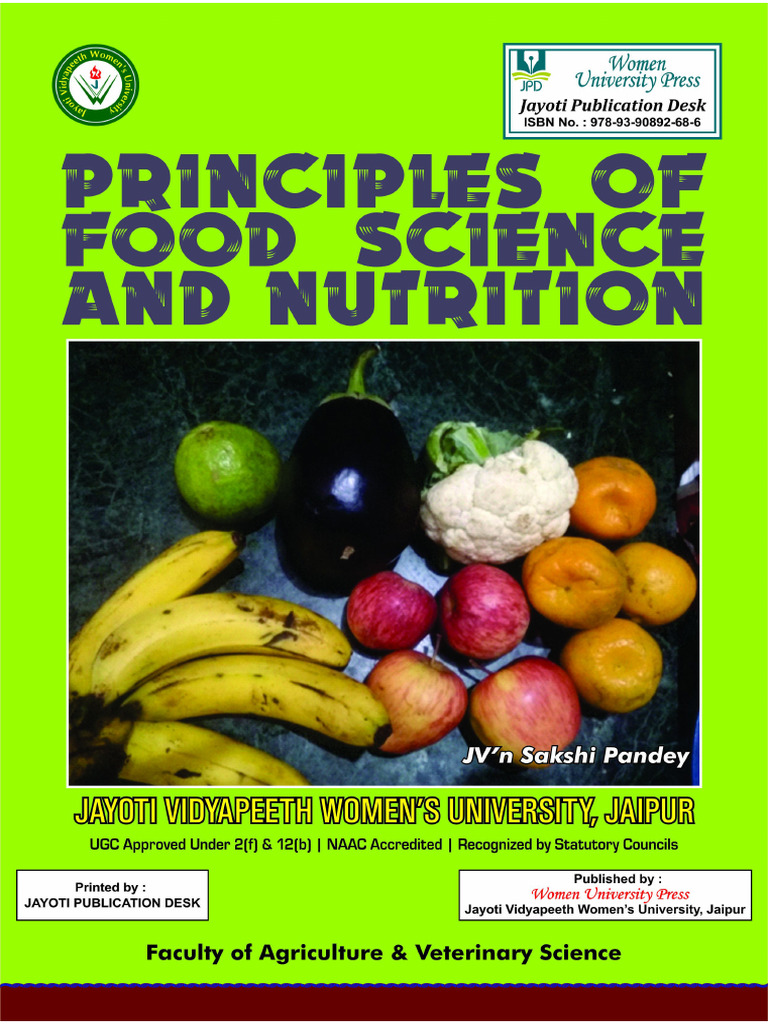 75-Final - Principles of Food Science and Nutrition | PDF