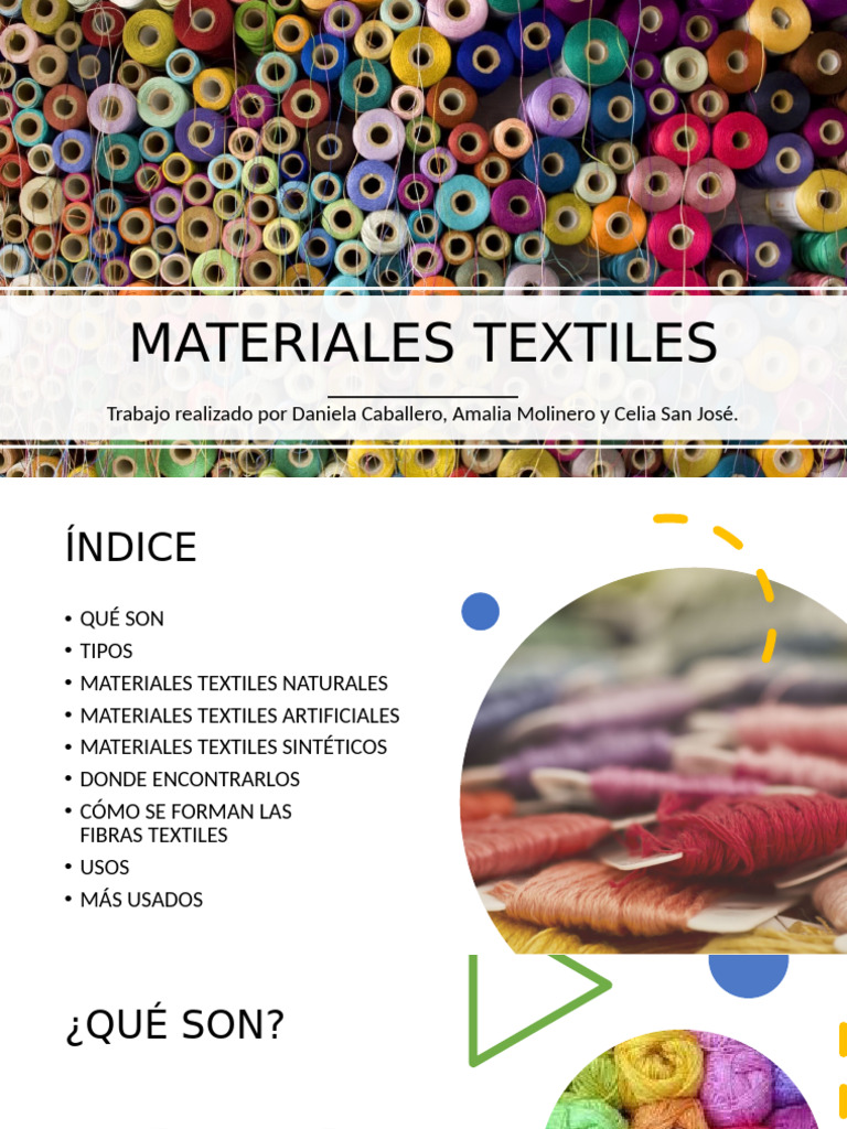 Materiales Textiles | PDF