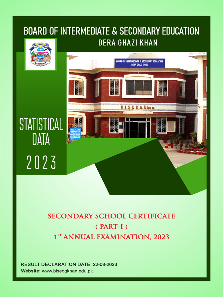 Bise DG Khan 9th Class Result 2023 Gazette | PDF