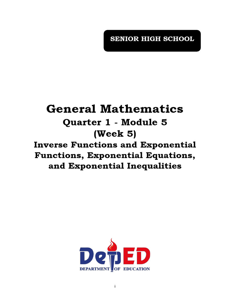 5 - Q1 General Mathematics | PDF