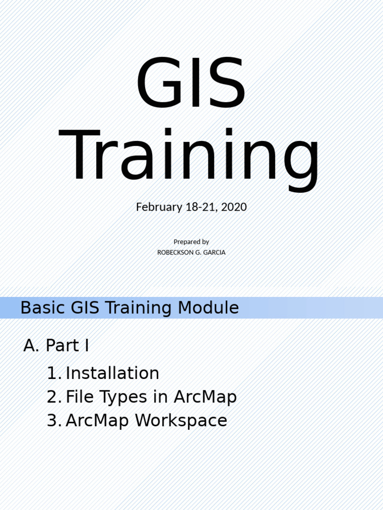 GIS Training Notes | PDF