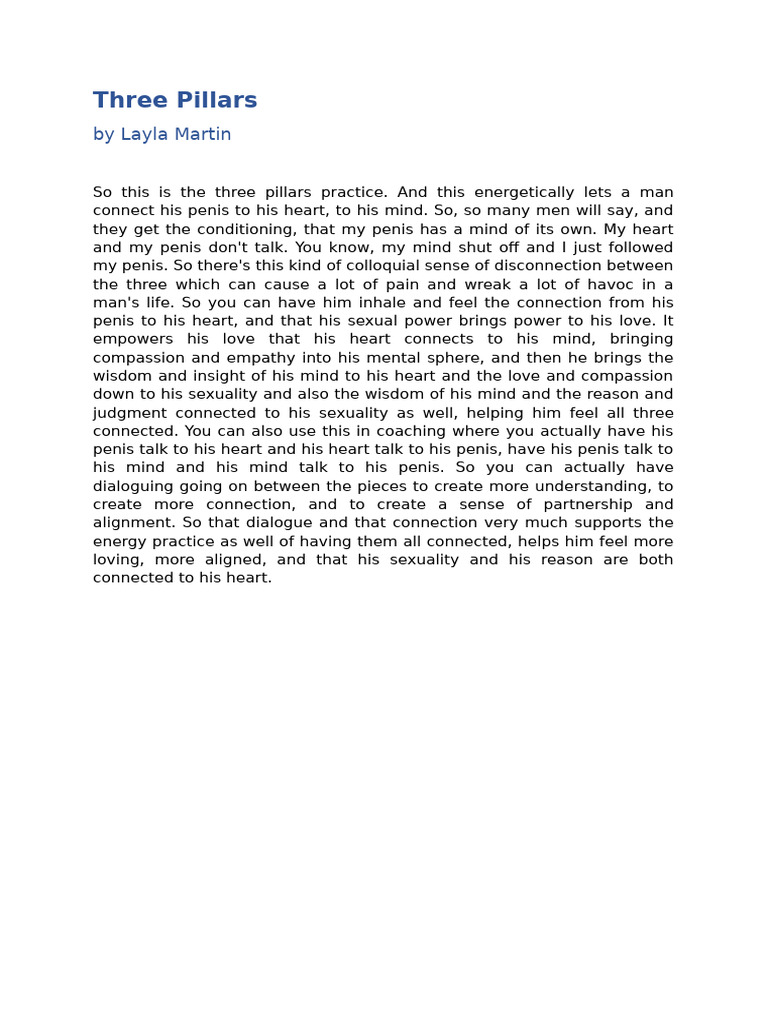 Three Pillars | PDF | Self-Improvement