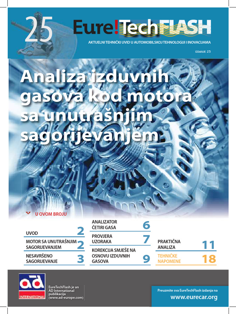 Analiza Izduvnih Gasova Kod Motora Sus | PDF