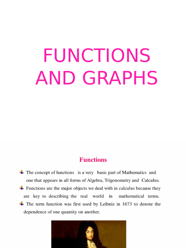 1.functions and Graphs | PDF