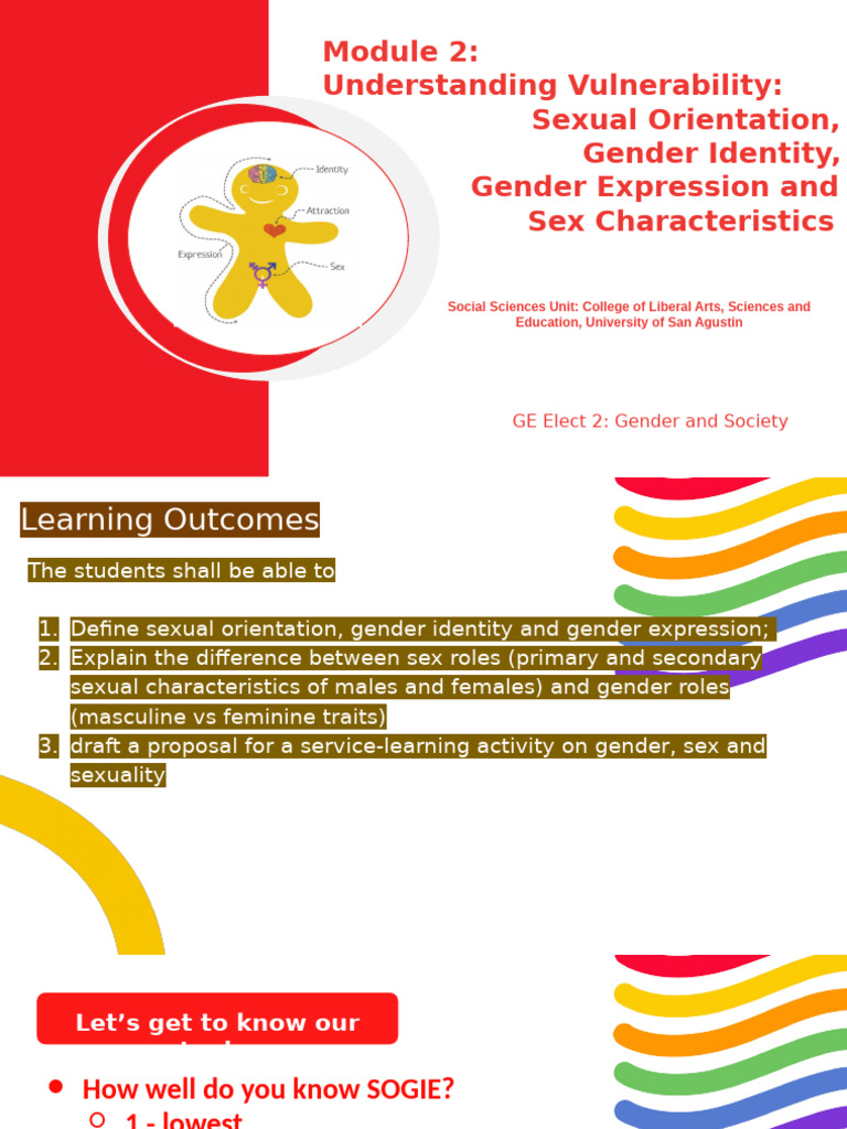 Module 2 Understanding Sex and Gender | PDF