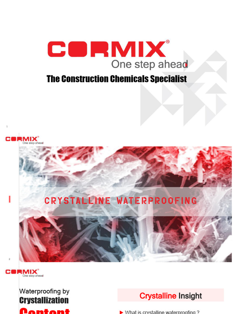01-2-Review Cormix Crystalline Overview | PDF